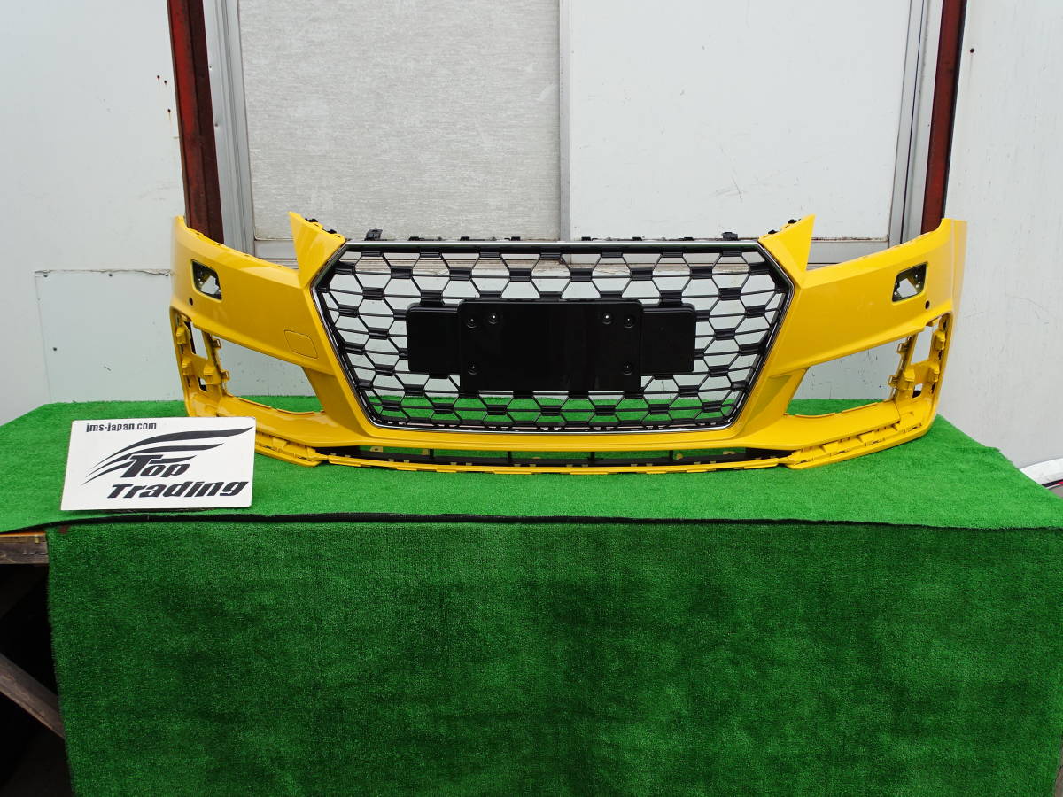 L0150+ アウディ純正 TT/FV 8S Sライン フロントバンパー 8S0807437(8S0807065N) ペガサスイエロー/Z1A ...