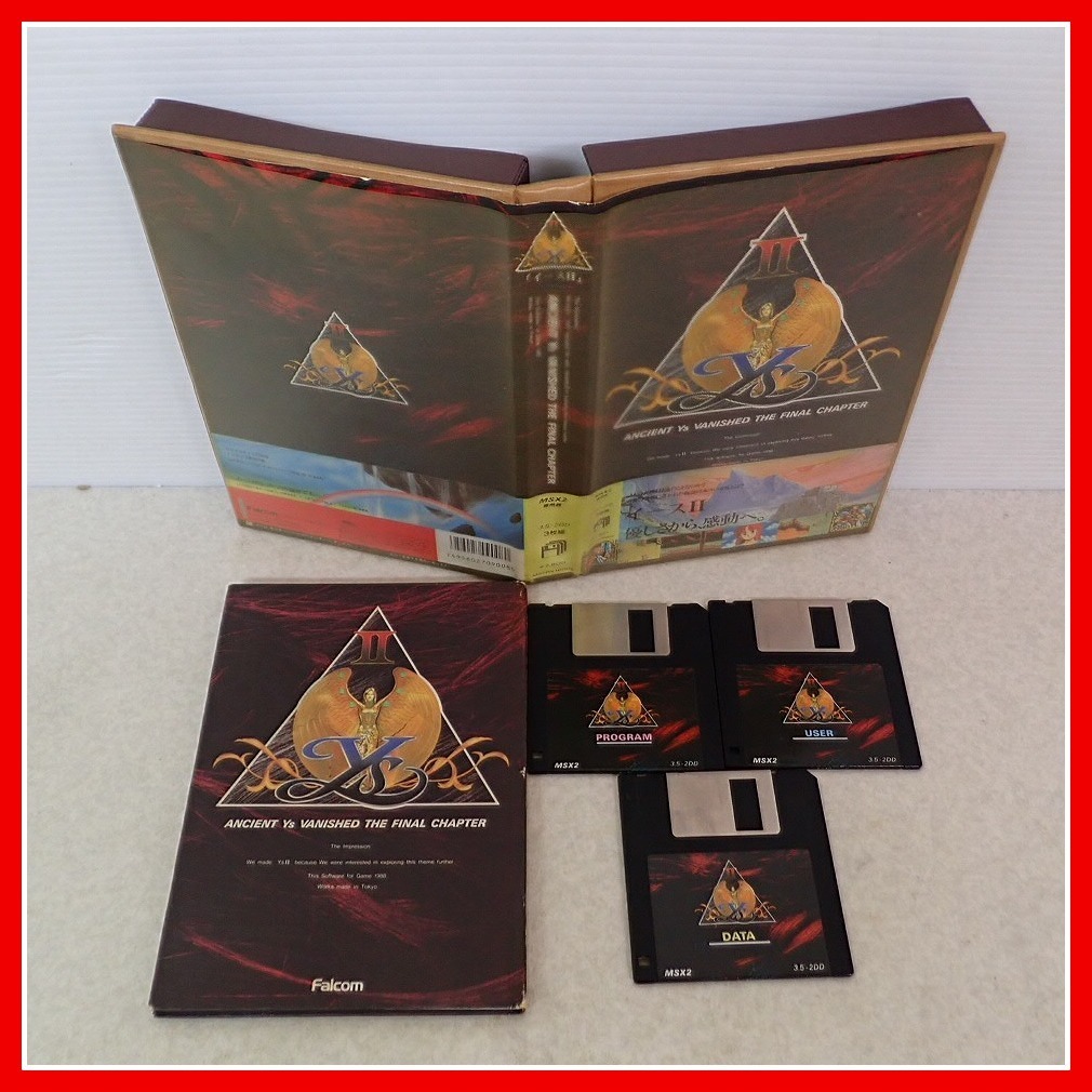 MSX2 3.5インチFD YsII ANCIENT Ys VANISHED THE FINAL CHAPTER イース2 ファルコム Falcom 箱説付 起動OK【10 /【Buyee ...