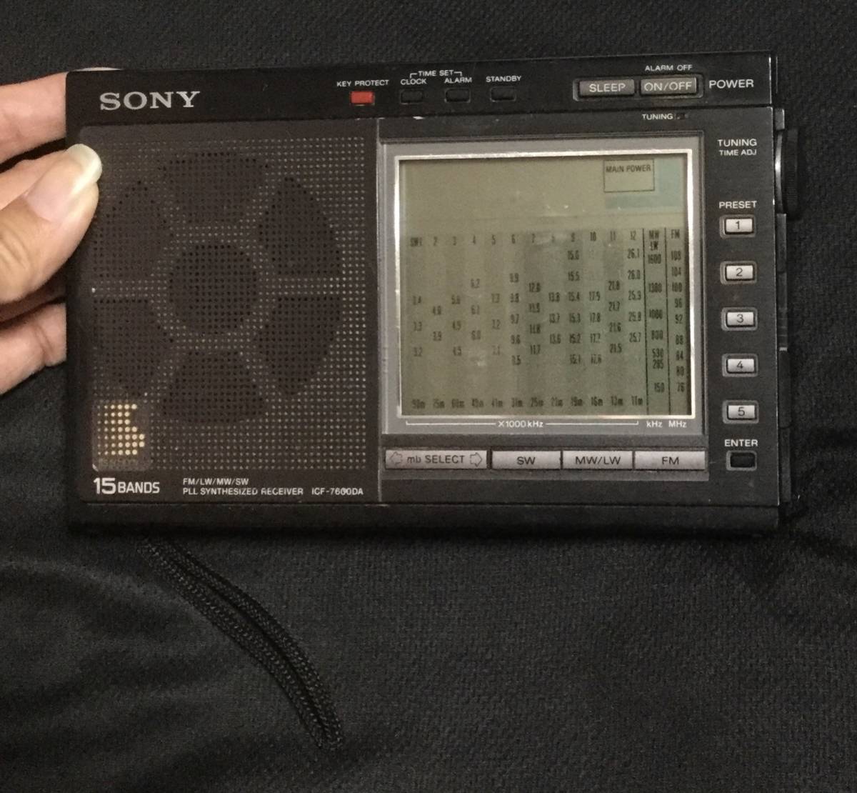 送料込 SONY ソニーラジオ ICF-7600DA FM/AM/MW/SW1-12 15BANDS /【Buyee】 Buyee - Japanese Proxy Service | Buy ...