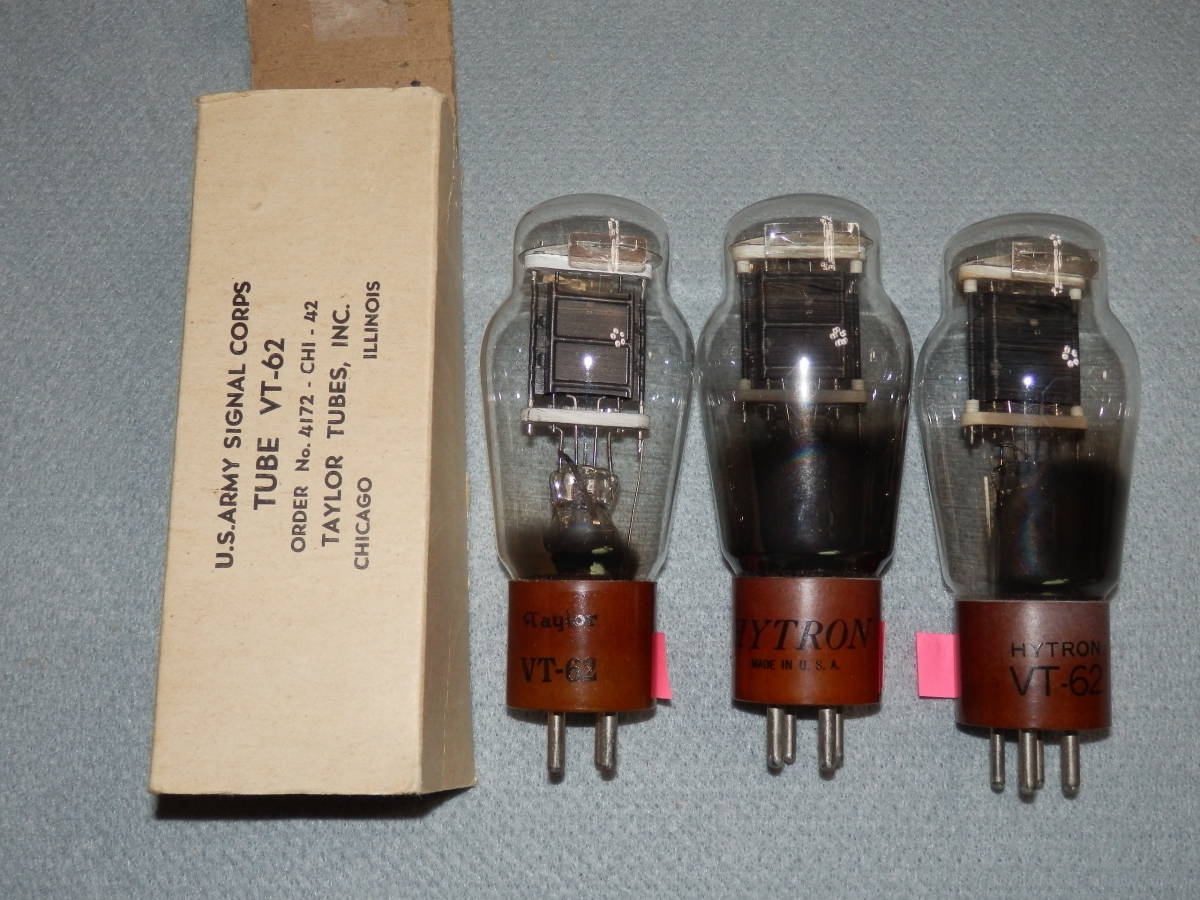 VT-62 (801A) 電力増幅用三極管 TAYLOR製1本 HYTRON製2本 計3本全数試験済み /【Buyee】 Buyee - Japanese Proxy Service ...