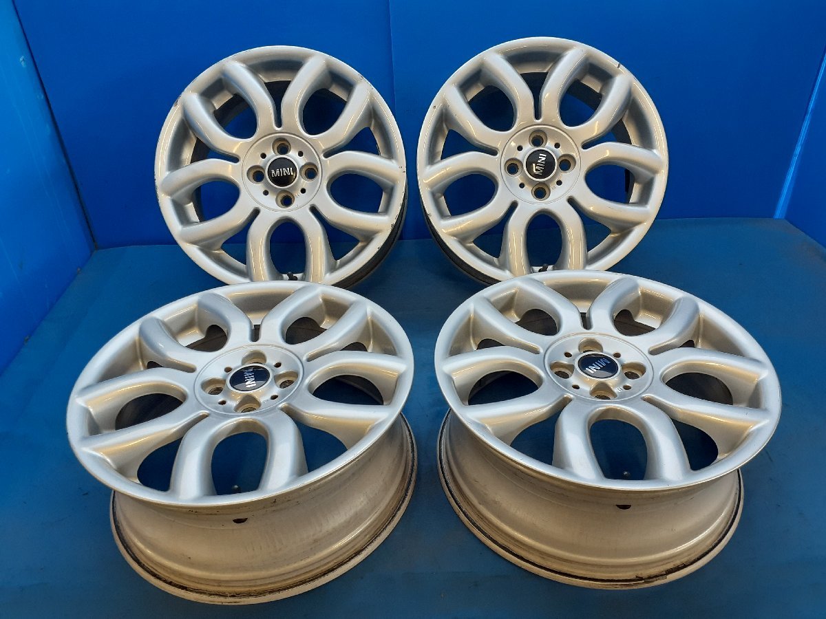 ★ 個人宅発送可 BMW MINI ミニ 純正 アルミホイール 4本 17インチ 7J +48 4H PCD100 ハブ径約56㎜ RA16 MINI R50 R52 R53 R55 R56 ...