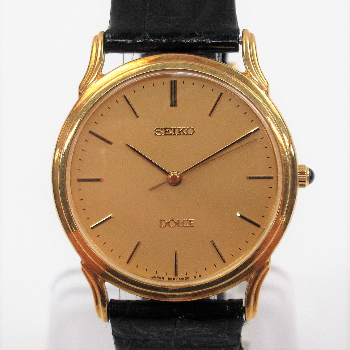 1円～ SEIKO セイコー DOLCE ドルチェ 5E61-0A10 WATER RESISTANT 18KT クオーツ 腕時計 y136-1503444k【Y商品】 /【Buyee ...
