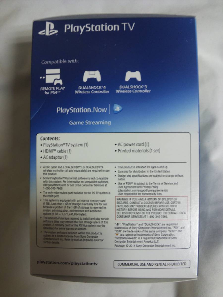 PlayStation Vita VitaTV PlayStationTV PSTV 黒 海外版 未使用 新品 北米 並行輸入品 ...