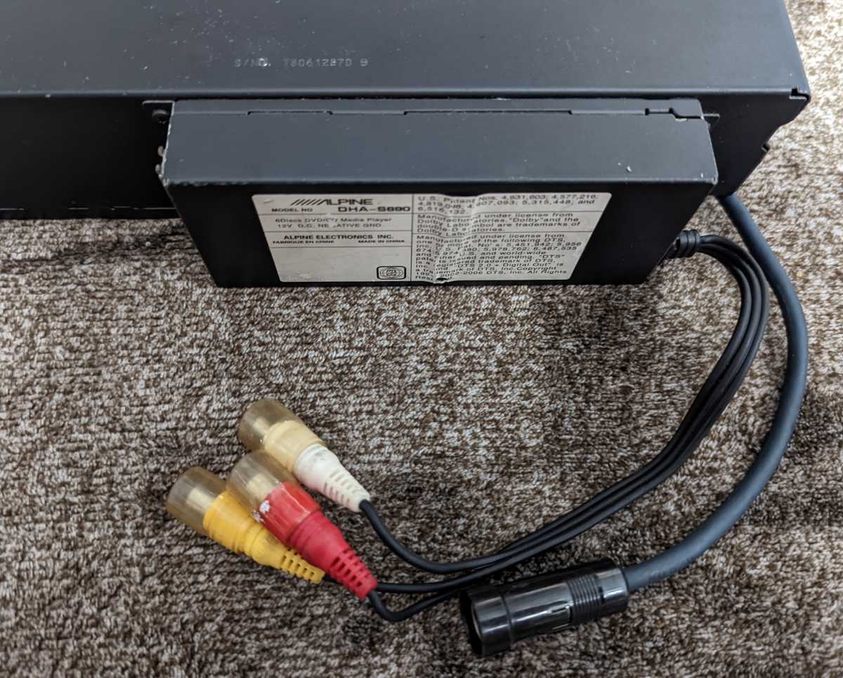 アルパイン 6連奏 DVDチェンジャー DHA-S690 地デジ録画したディスク再生可能 CD DVD DVD-R DVD-VR 純正マルチ 他メーカーにも 光出力有 /【Buyee ...