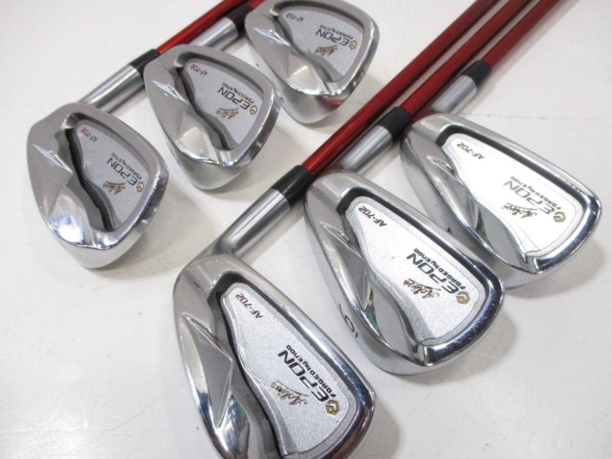 遠藤製作所 EPON エポン AF-702 アイアン 6本セット グラファイトデザイン TOUR AD AD-85(S) #5～9・PW ...