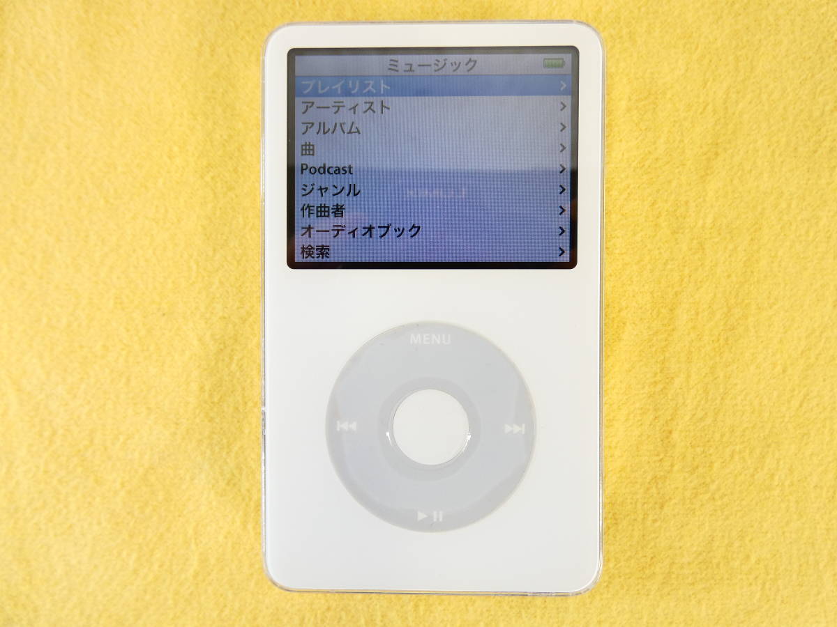 Apple アップル iPod Classic 第5世代 80GB A1136 シルバー モデル：MA448J 音響機器 オーディオ @送料 ...