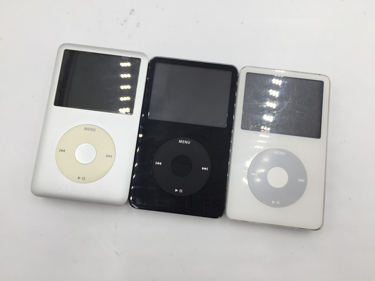 Apple アップル】iPod classic/iPod 第5世代 160/30GB 3点セット A1238/A1136 まとめ売り 0907 ...
