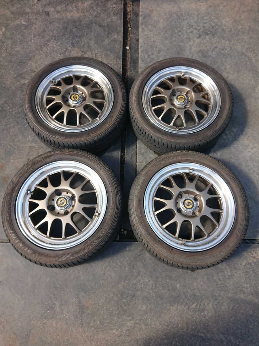 RACING SPARCO CRIMSON レーシング スパルコ クリムソン 5J×14＋35 PCD100 4穴 165/55R14 4本 ...