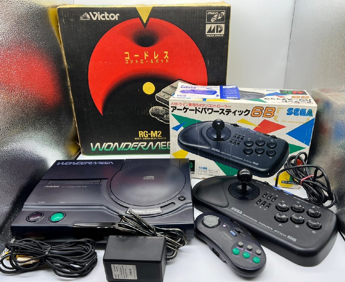 【動作確認済み】WONDERMEGA RG-M2+アーケードパワースティック6B 機能部分的にジャンク説明欄参照ください【96 ...