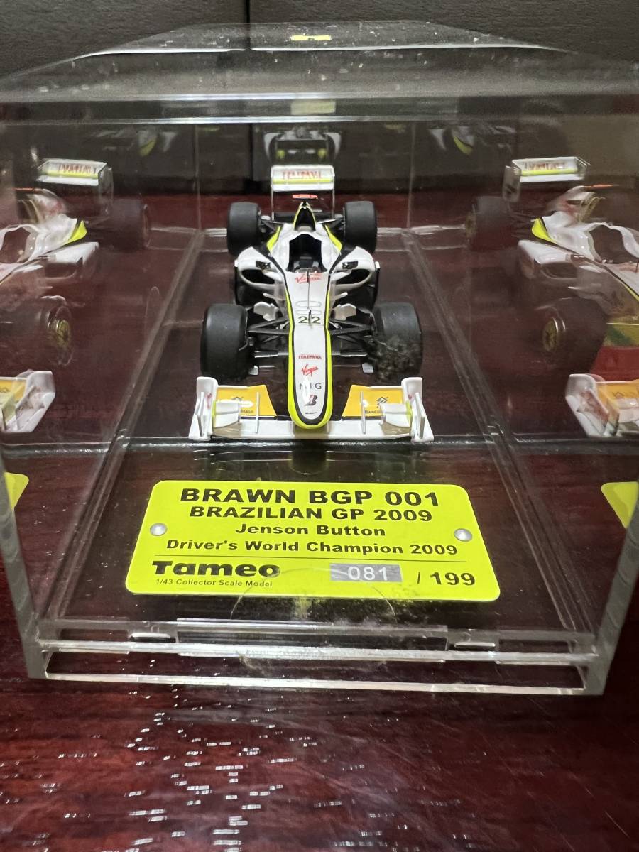 1/43 TAMEO TB026 BRAWN BGP 001 Brazilian GP 2009 J.Button 完成品 タメオ ブラウン ...