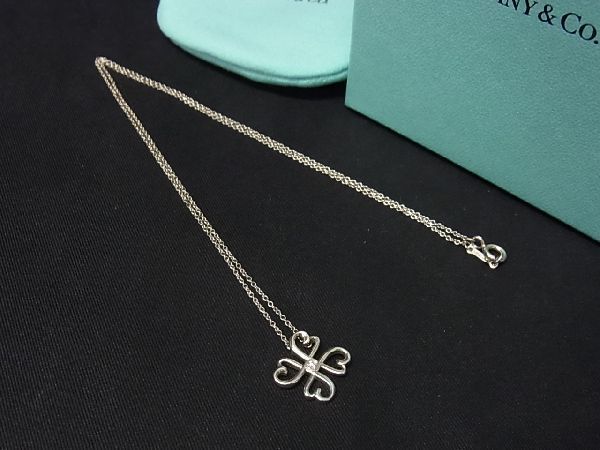 1円 美品 TIFFANY＆Co.ティファニー パロマピカソ ラビングハート クローバー 1P 925×ダイヤモンド ネックレス アクセサリー AB5356Nオ /【Buyee】 Buyee ...