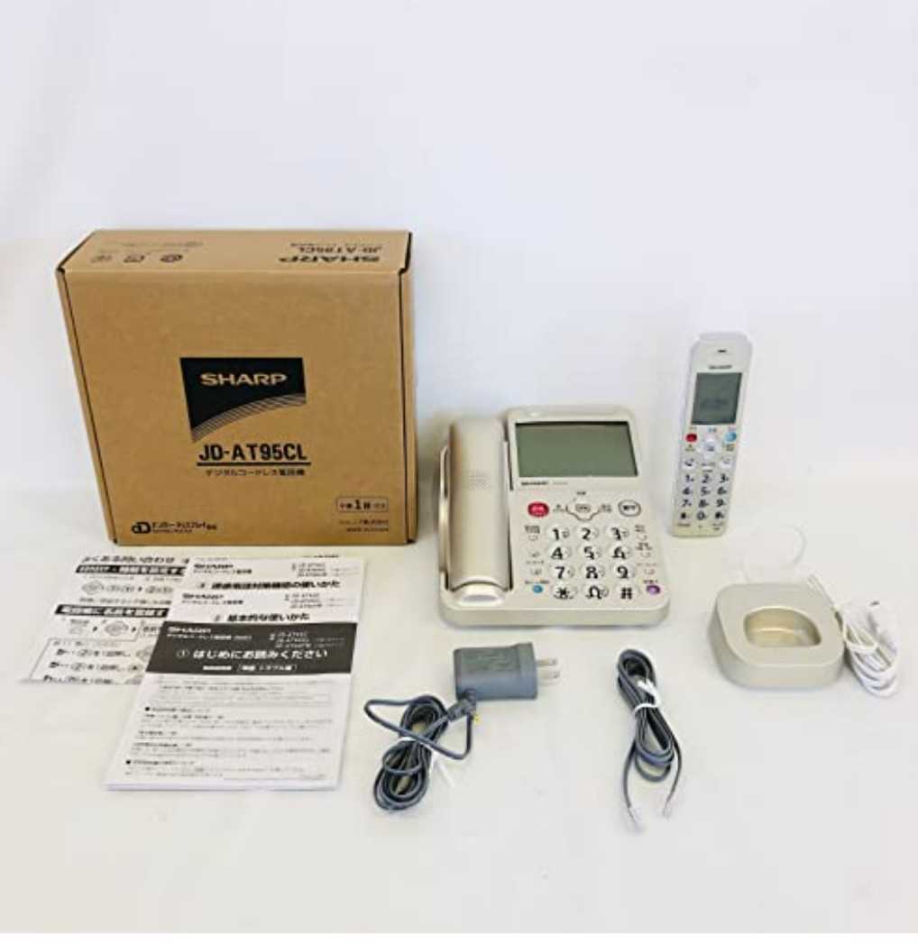 【中古品】シャープ 電話機 コードレス 子機1台付き 振り込め詐欺対策機能搭載 JD-AT95CL /【Buyee】 Buyee - Japanese Proxy Service | Buy ...