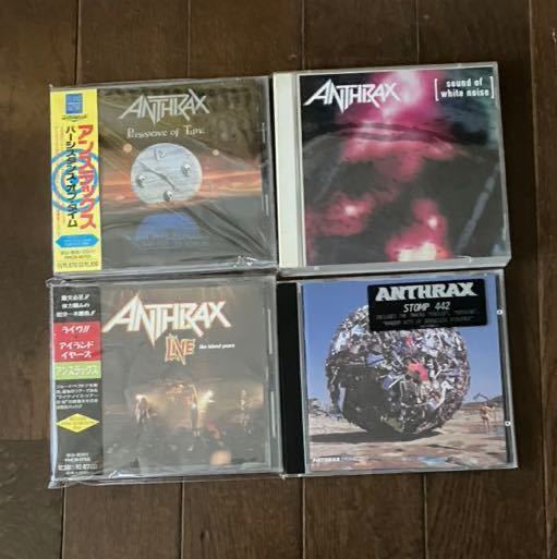 ANTHRAX『CDアルバム5枚セット』ステッカー付き METALLICA、MEGADETH、SLAYER、BRUTAL TRUTH ...