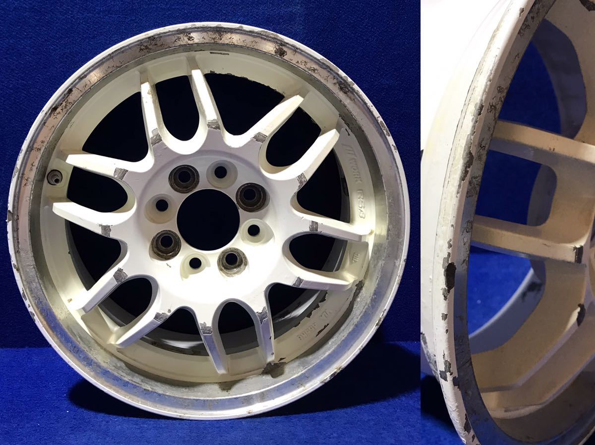 ワーク＊WORK RSB＊14インチホイール＊14x6JJ/オフセット+38/PCD100-4H＊4本セット＊当時物!＊希少! /【Buyee ...