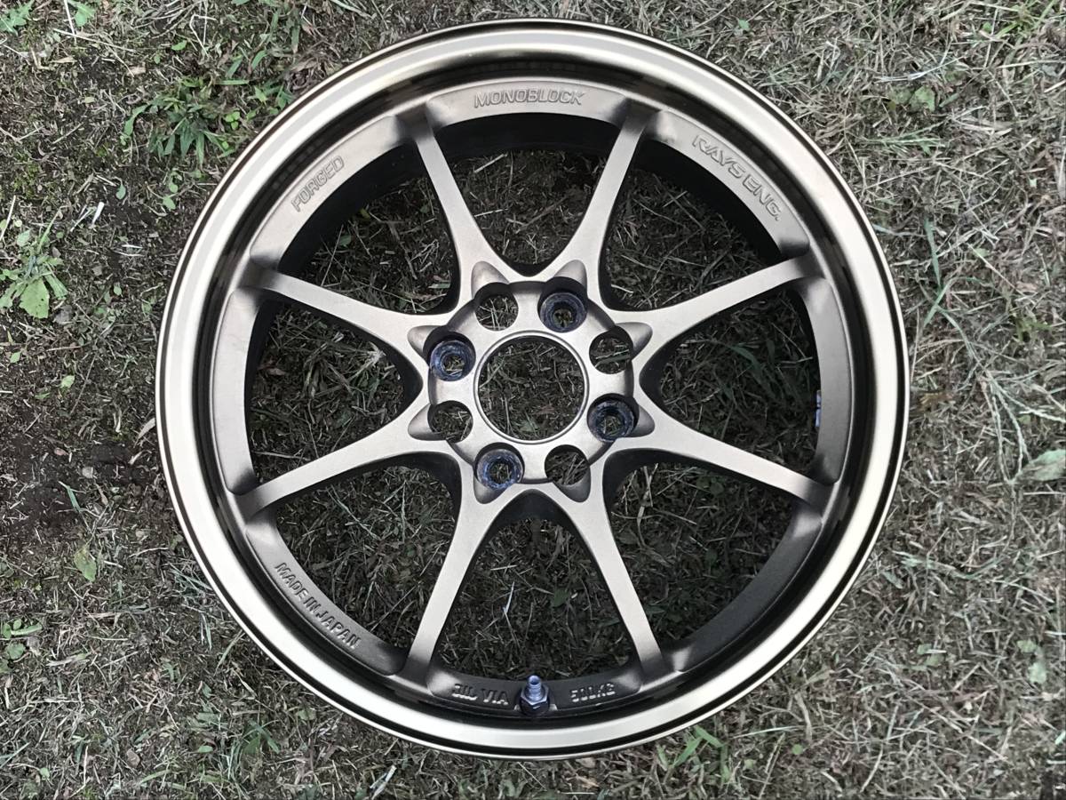 RAYS VOLK RACING CE28N 15インチ 7J +28 ブロンズ PCD100 4H 1本 レイズ ボルクレーシング 軽量 鍛造 希少サイズ NAロードスター 検) TE37 ...