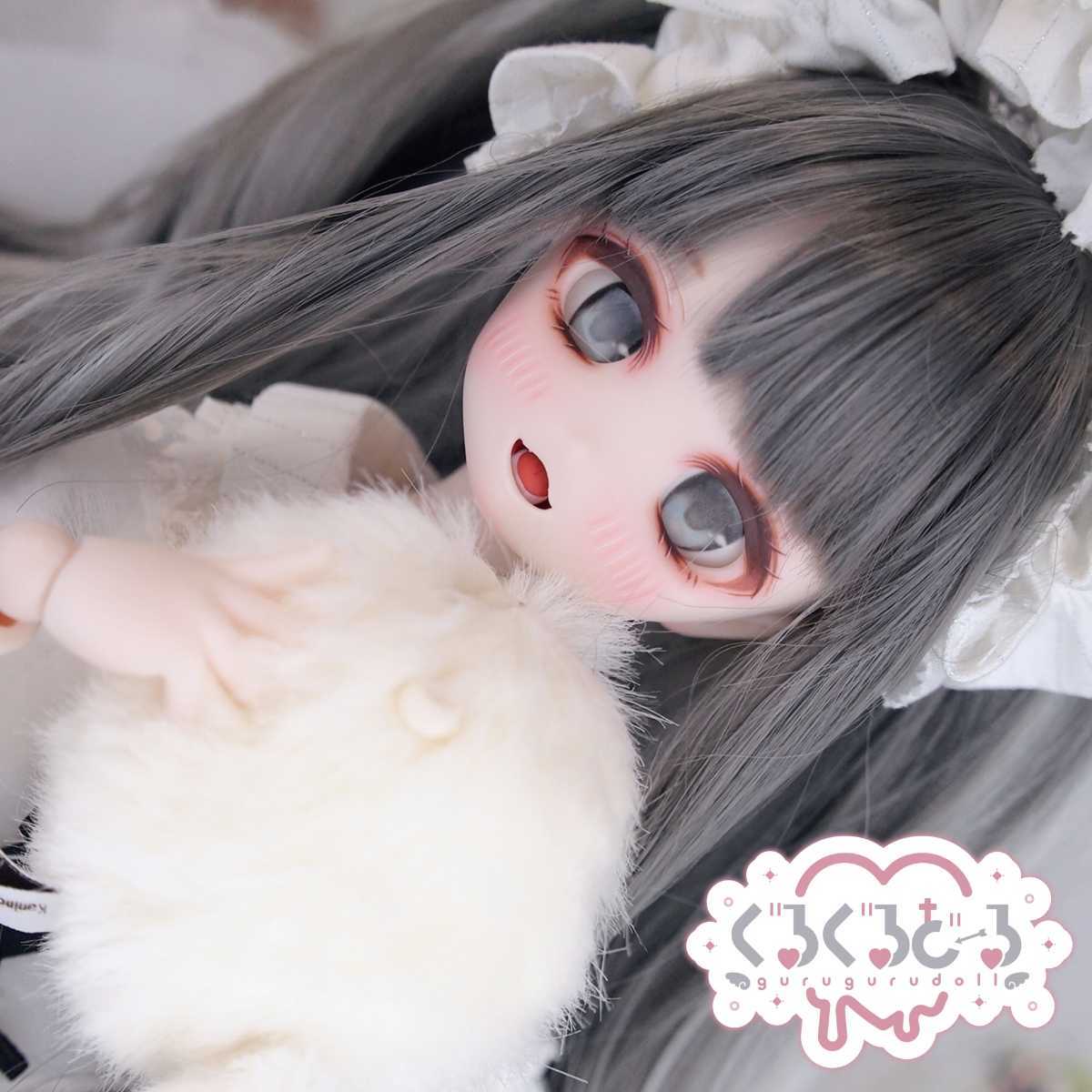 【ぐるぐる】DDH-27 SW肌 ドルフィードリーム MDD Dollfie Dream カスタムヘッド + 碁石アイ2種＋舌パーツ ボークス ...