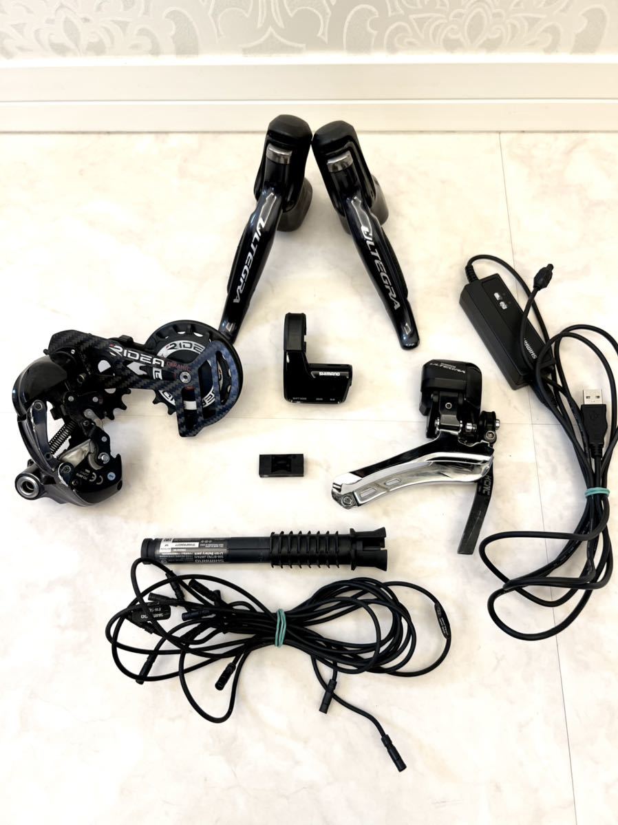 美品 SHIMANO ULTEGRA アルテグラ di2 11速 フルセット ディスプレイ付ジャンクション&RIDEA C66 ビッグプーリー付 充電器付 シマノ /【Buyee】 Buyee ...