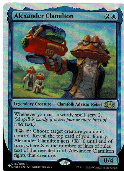 MTG/UNFINITY/アンフィニティー/Alexander Clamilton(英)-青☆FOIL /【Buyee】 Buyee ...