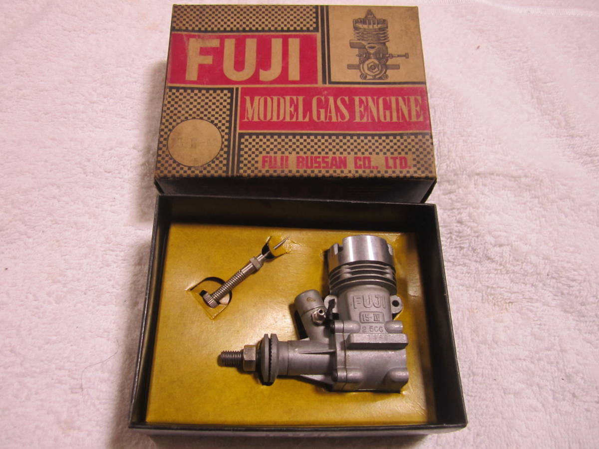 FUJI Model Gas Engine 15-IV Uコン 模型 飛行機 エンジン MADE IN JAPAN 昭和レトロ 富士物産 2 ...