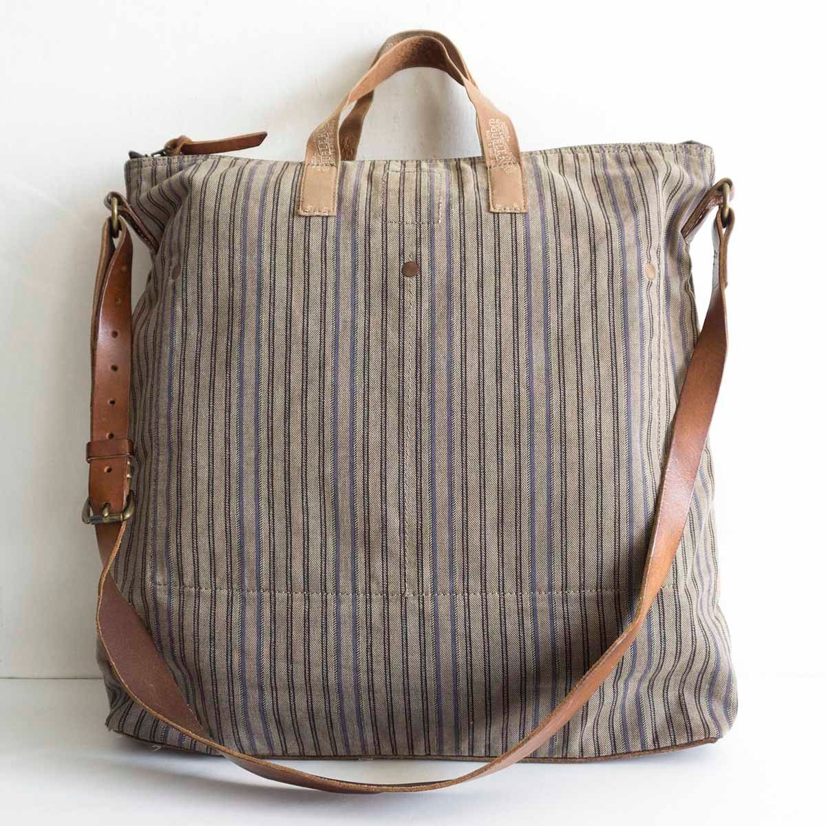 【美品】RRL 【Canvas Leather 2way Tote Bag】 トート バッグ ラルフローレン BAG 2210336 ...