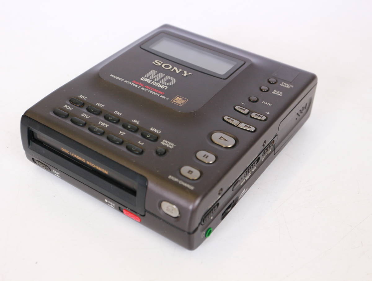SONY ソニー MZ-1 MDウォークマン ケース付き MINIDISC WALKMAN PORTABLE RECORDER BP-MZ1 ...