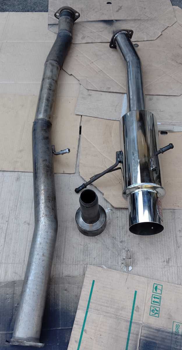 柿本改(HYPER FULLMEGA N1+SINGLEテール)+(N1+Revセンターパイプ).インプレッサ(GDB A～D型)GDA/GGA/GGB/GC8に流用可.注意!!送料半分負担 ...