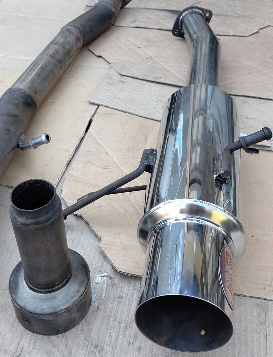 柿本改(HYPER FULLMEGA N1+SINGLEテール)+(N1+Revセンターパイプ).インプレッサ(GDB A～D型)GDA/GGA/GGB/GC8に流用可.注意!!送料半分負担 ...