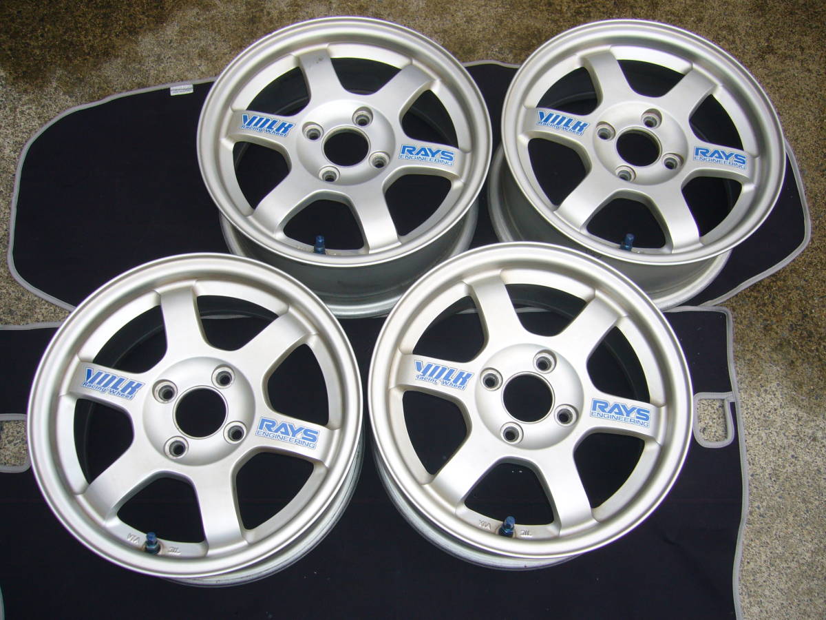 RAYS TE37 VOLKRECING 14インチ 6J PCD100 オフセット38 4穴 特注色？シルバー /【Buyee】 Buyee - Japanese Proxy Service ...