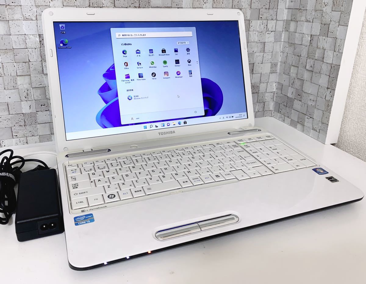 Win11搭載 Office2021導入済み 東芝 dynabook T351/57CW Core i5 2410M 2.3GHz/4GB ...
