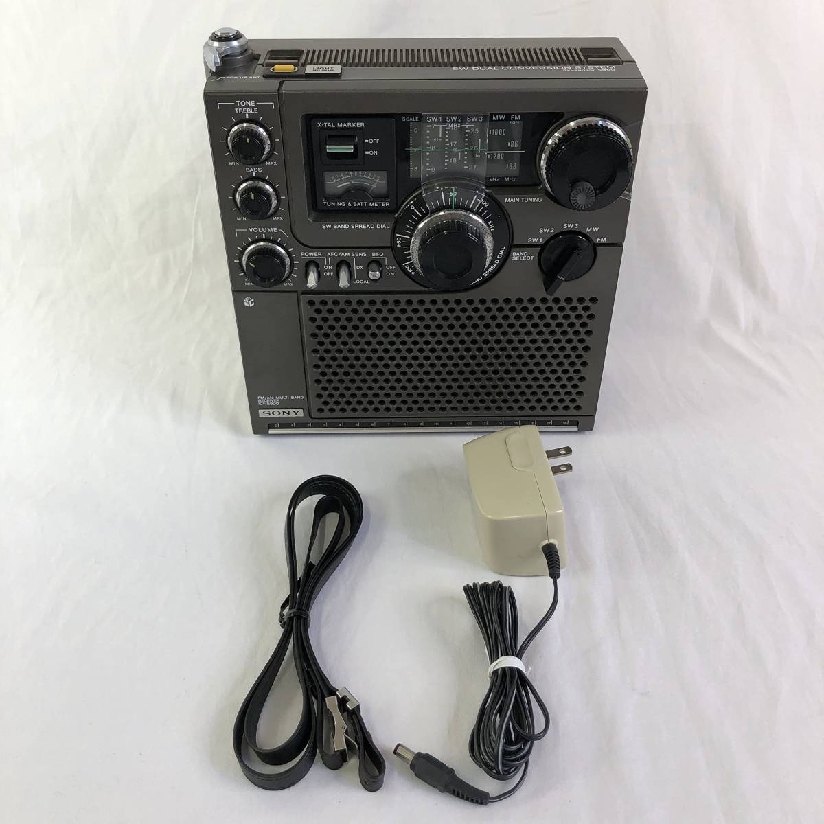 SONY ソニー スカイセンサー 5バンドマルチバンドレシーバー ICF-5900 FM/MW/SW1/SW2/SW3 FM/中波/短波/BCLラジオ 前期型 /【Buyee】 Buyee ...