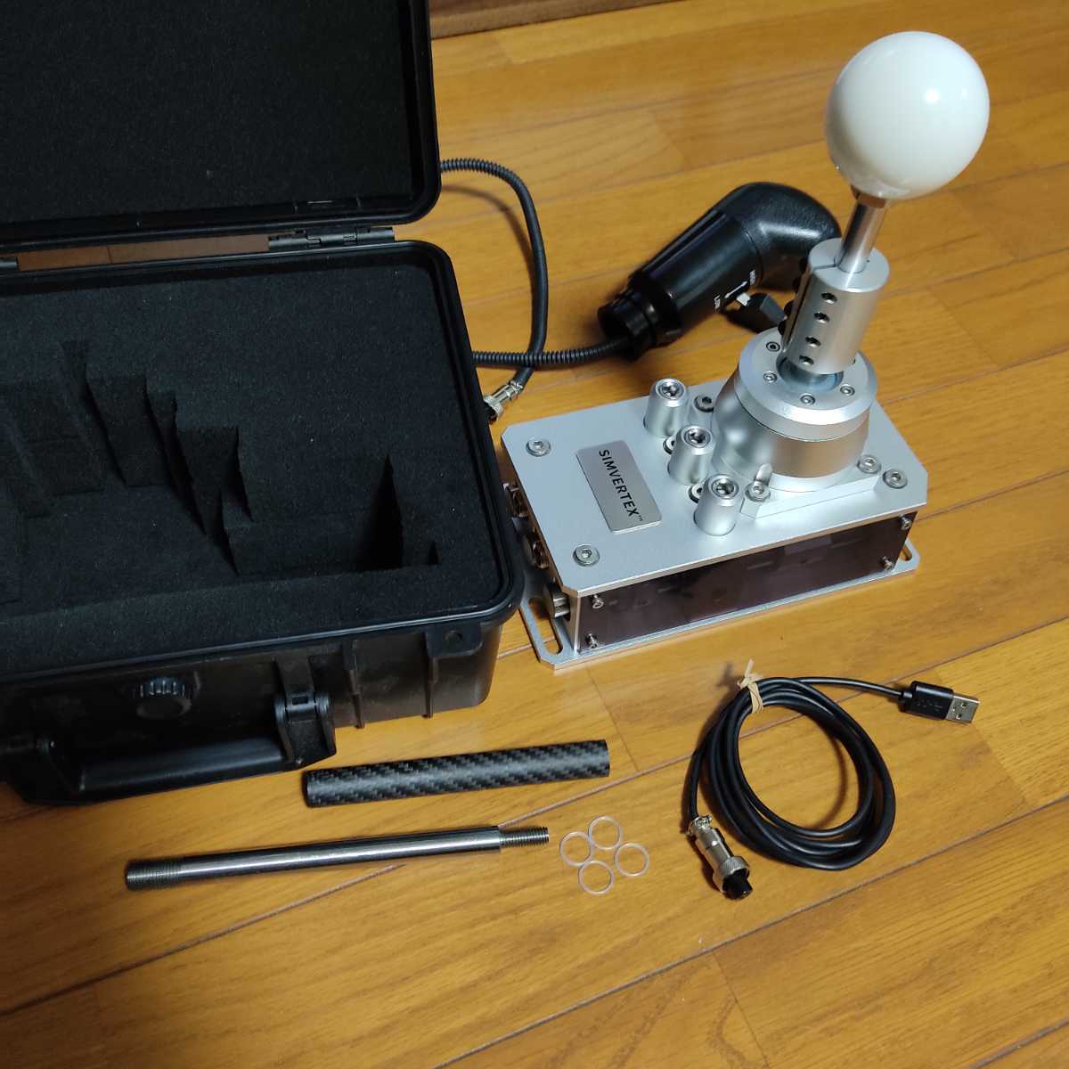 SIMVERTEX 超高級 レースシム シフター Hパターン 日本未発売 フルメタル 検 Simucube Fanatec ...