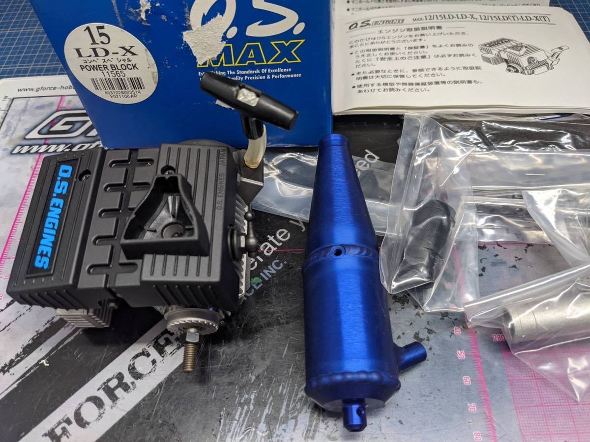 小川精機 ENGINE エンジン 未使用 希少レア品 O.S.MAX OS 15 LD-X コンペスペシャル 新品 リコイルスターター付き ...