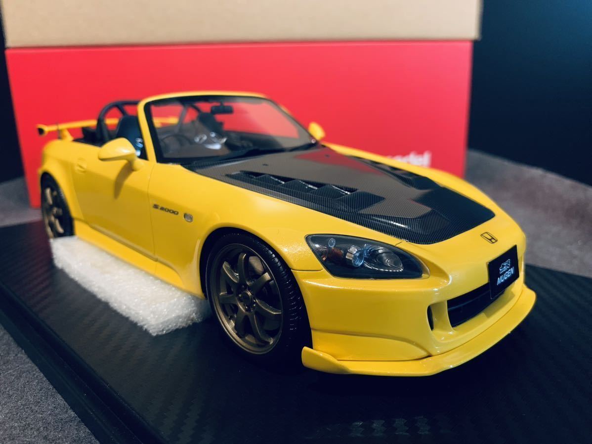 [訳あり品] 1/18 onemodel HONDA S2000 MUGEN New Indy yellow Pearl 無限 ホンダ one ...