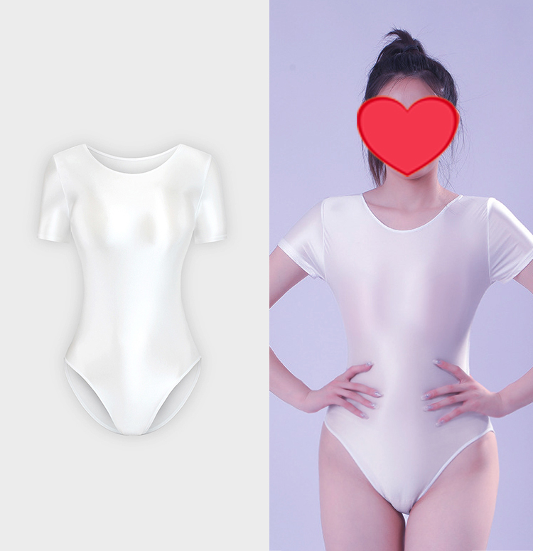 送料210円 7062白XL 光沢 半袖Uネック レオタード コスプレ キャンペーンガール レースクイーン 新体操 仮装 イベント コスチューム /【Buyee】 Buyee ...