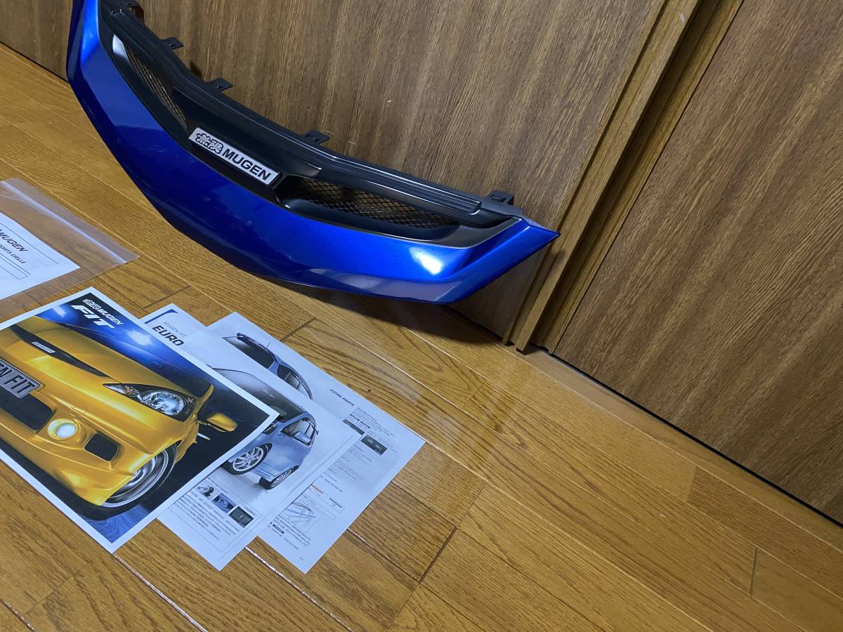 入手困難 ホンダ フィット FIT 無限 MUGEN 純正オプション グリル GE6 GE7 GE8 GE9 前期 RS GP1 GP4 フロント B548P ブルー 青 エアロ /【Buyee】