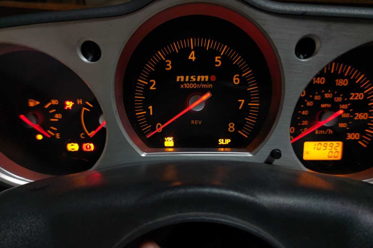 希少 低走行 フェアレディZ Z33 MT NISMO ニスモ コンビネーションメーター スピードメーター 300km フルスケールメーター ...