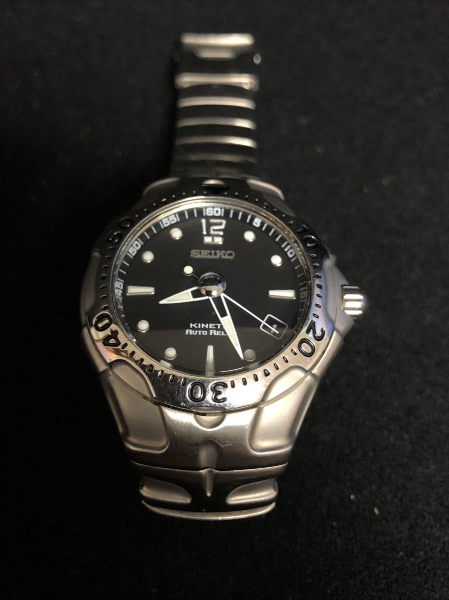 セイコー 腕時計 ラウンド デイト AUTO RELAY TITANIUM 黒文字盤 キネティック /【Buyee】 Buyee - Japanese Proxy Service | Buy ...