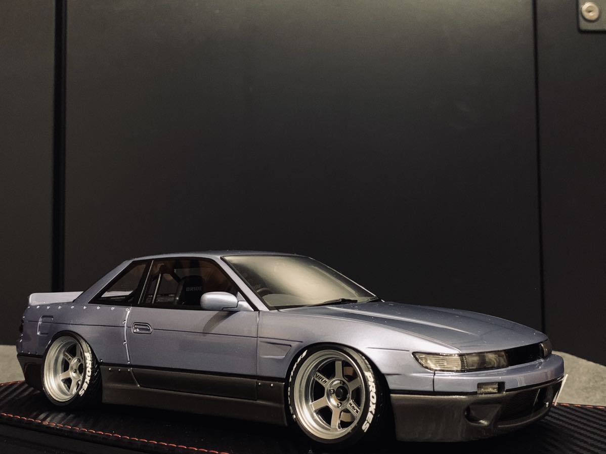 [1円〜] 1/18 IG1133 Rocket Bunny S13 V1 Purple Silvia イグニッションモデル ignition ...
