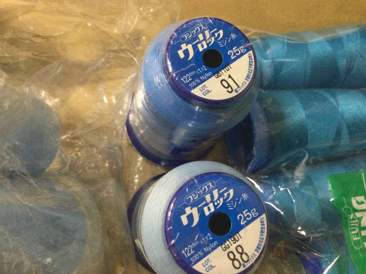 水色青系 ロックミシン用 ＃90、＃60 スパン 新品）ウーリー 新中古混）シャッペスパン レジロン など /【Buyee】 日本代购平台-产品购物网站大全-Buyee一站式代购