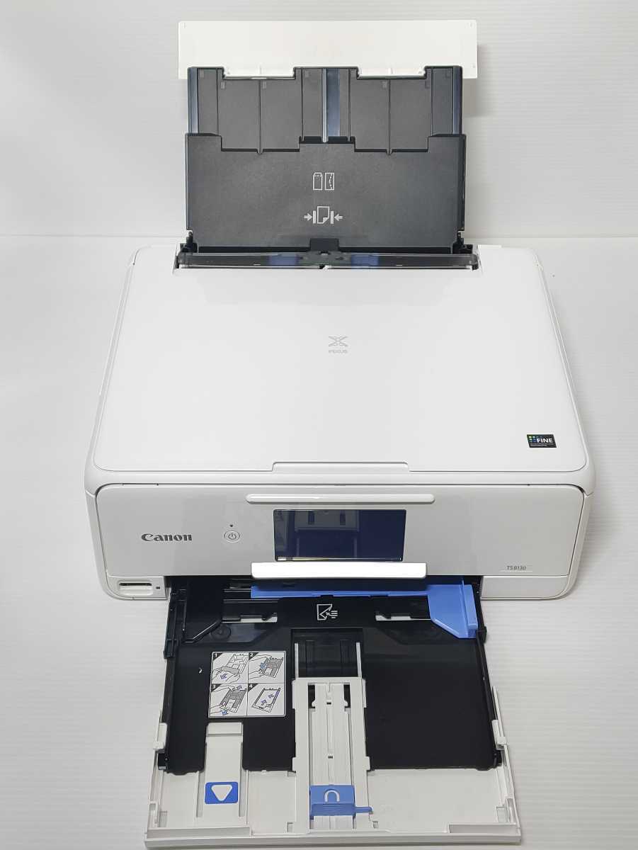 Canon ピクサスTS8130 WH PIXUS インクジェットプリンター 複合機 キヤノン USB WiFi コンパクト 使用枚数235枚 ...