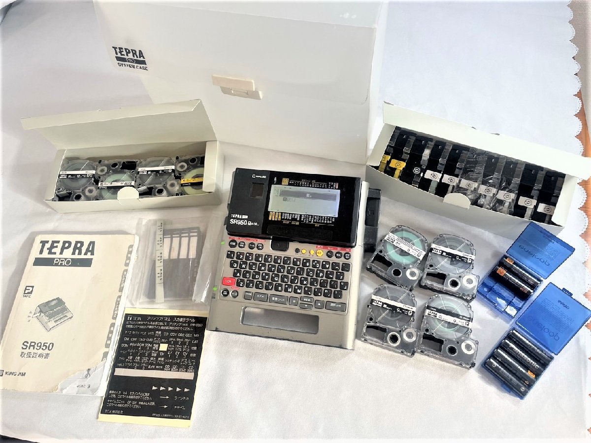 TEPRA PRO テプラ プロ SR950 4-36mm対応 キングジム KING JIM 動作確認済 PC接続可能 テープカートリッジ付 ...