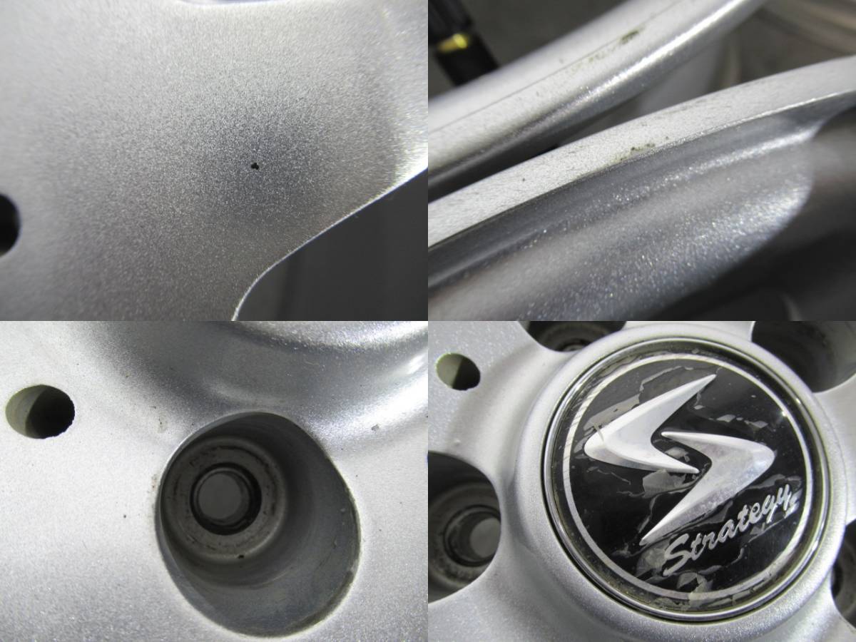 激安即決 中古アルミホイールセットBILLET STAR JAPAN製 Strategy 16×6.5J 114.3-5H+38 73Φ 4本 アルファード ヴェルファイア プリウスα ...