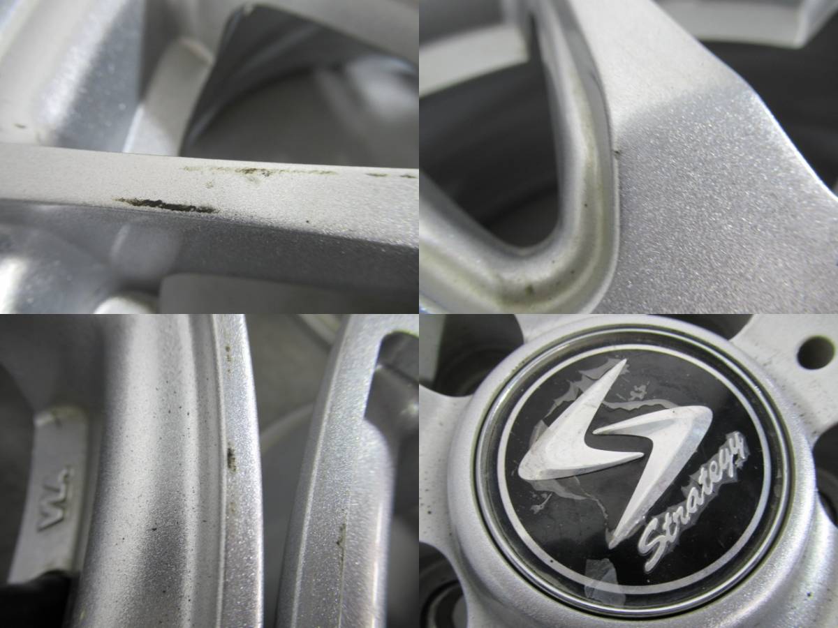 激安即決 中古アルミホイールセットBILLET STAR JAPAN製 Strategy 16×6.5J 114.3-5H+38 73Φ 4本 アルファード ヴェルファイア プリウスα ...