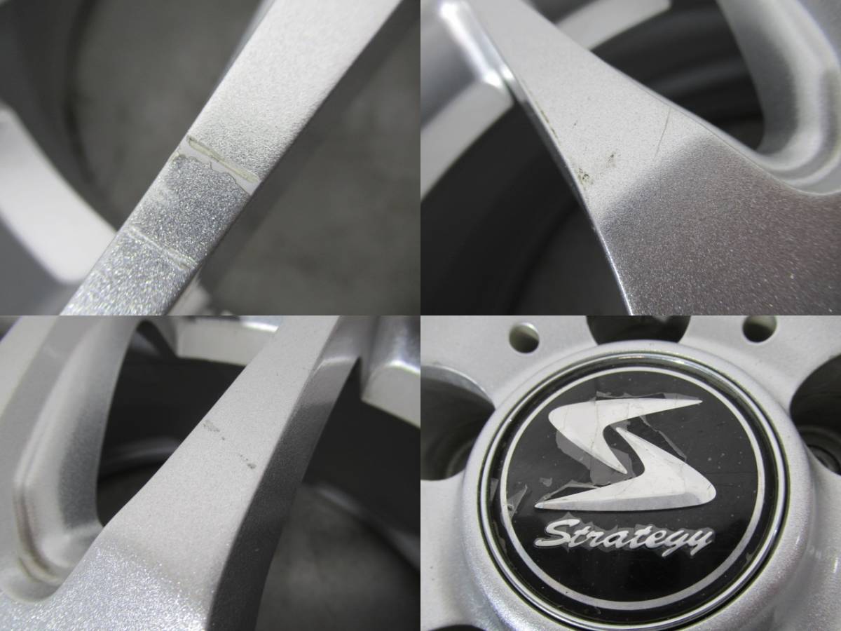 激安即決 中古アルミホイールセットBILLET STAR JAPAN製 Strategy 16×6.5J 114.3-5H+38 73Φ 4本 アルファード ヴェルファイア プリウスα ...