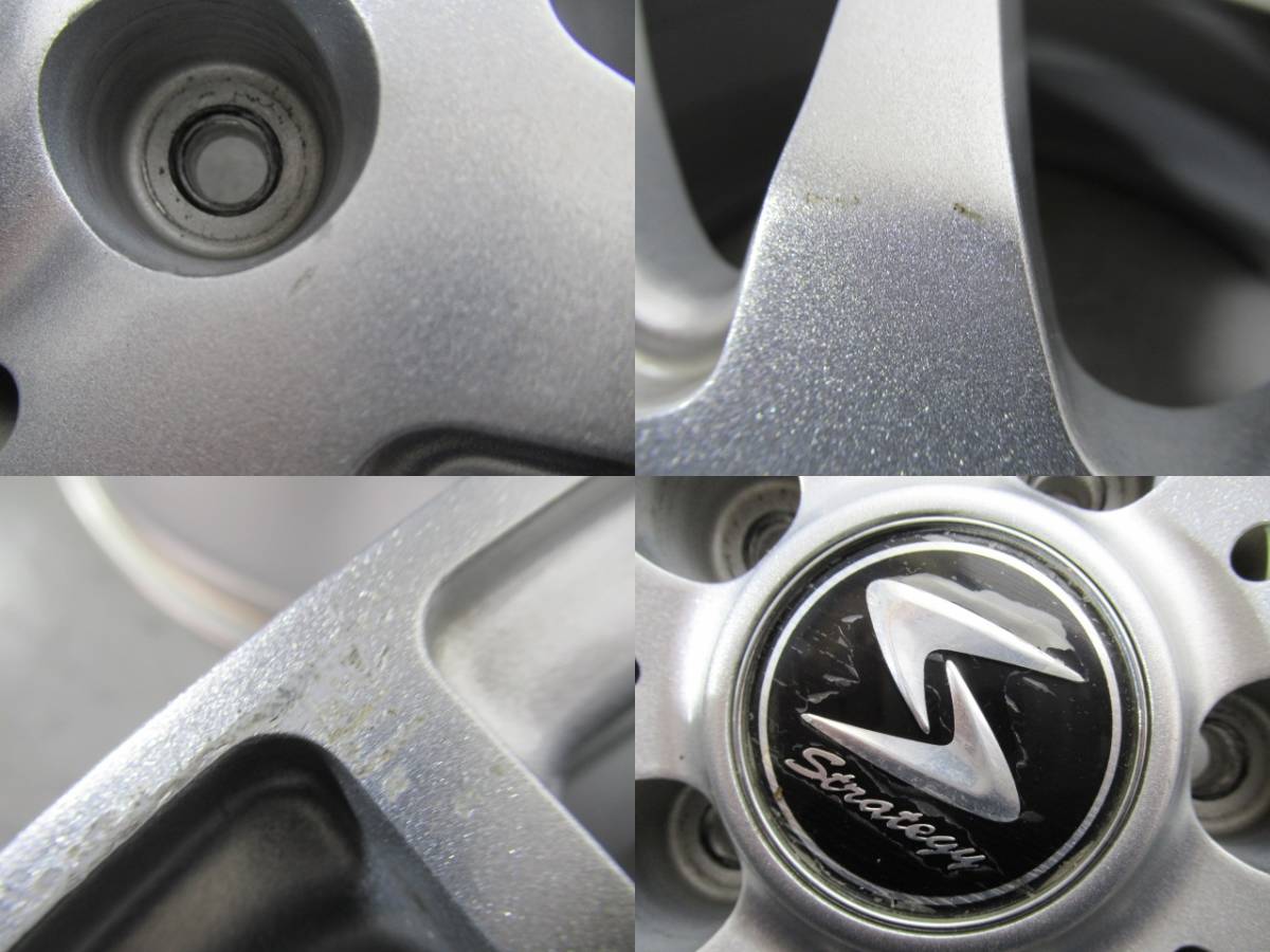 激安即決 中古アルミホイールセットBILLET STAR JAPAN製 Strategy 16×6.5J 114.3-5H+38 73Φ 4本 アルファード ヴェルファイア プリウスα ...