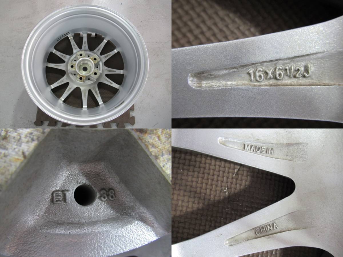 激安即決 中古アルミホイールセットBILLET STAR JAPAN製 Strategy 16×6.5J 114.3-5H+38 73Φ 4本 アルファード ヴェルファイア プリウスα ...