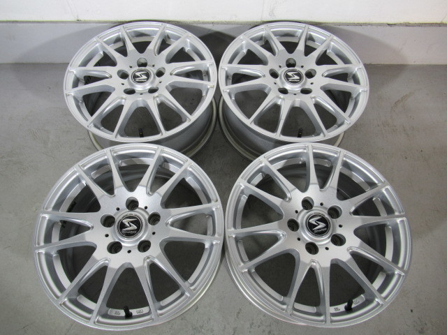 激安即決 中古アルミホイールセットBILLET STAR JAPAN製 Strategy 16×6.5J 114.3-5H+38 73Φ 4本 アルファード ヴェルファイア プリウスα ...