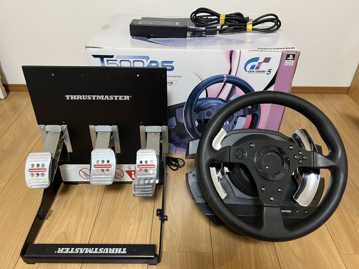 【動作確認済】Thrustmaster T500 RS GT RACING WHEEL スラストマスター ハンコン GT7 GT6 PS4 ...