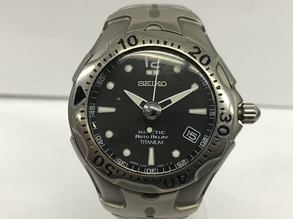 S034-I37-1483 SEIKO セイコー キネティック デイト 5J22-0880 蓄光 メンズ オートクオーツ 稼働 腕時計 ③ /【Buyee】 Buyee - Japanese ...