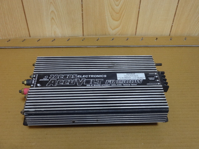 動作未チェックジャンク品扱い。FR1500W アキュボルト Accuvolt jacobs ジャコブス 安定化電源 /【Buyee ...